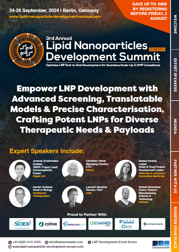 Full Event Guide | 3rd Lipid Nanoparticle Development Europe Summit